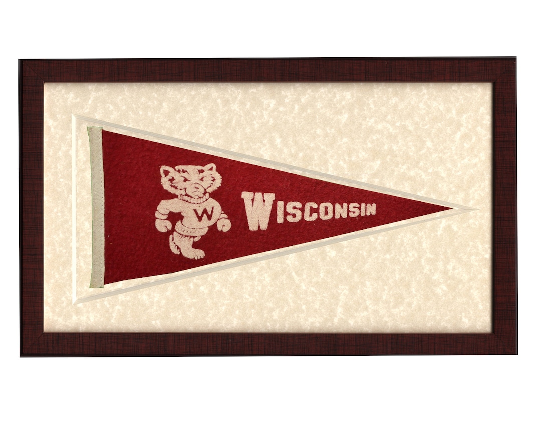Vintage University of Wisconsin Pennant "circa 1960" - Etsy