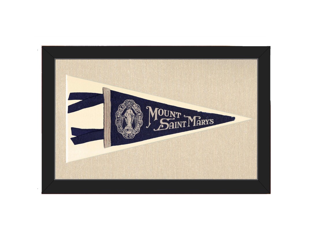 Vintage Mount Saint Mary's Pennant - Etsy