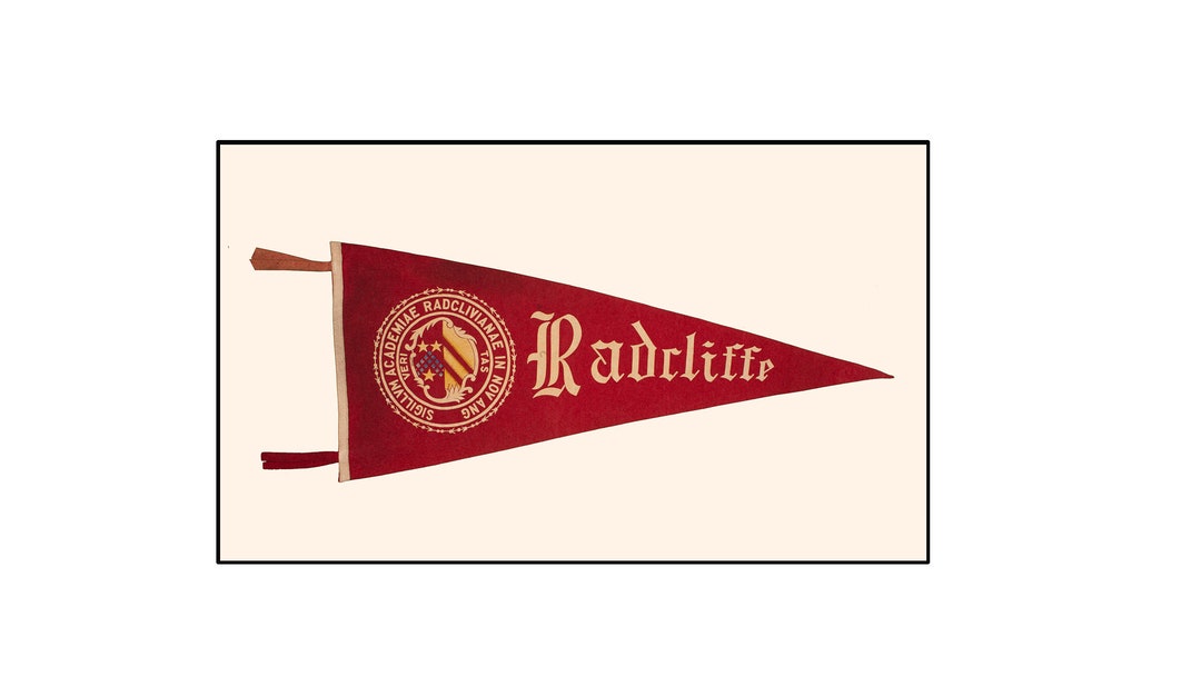 Vintage Radcliffe College Pennant circa 1900 - Etsy