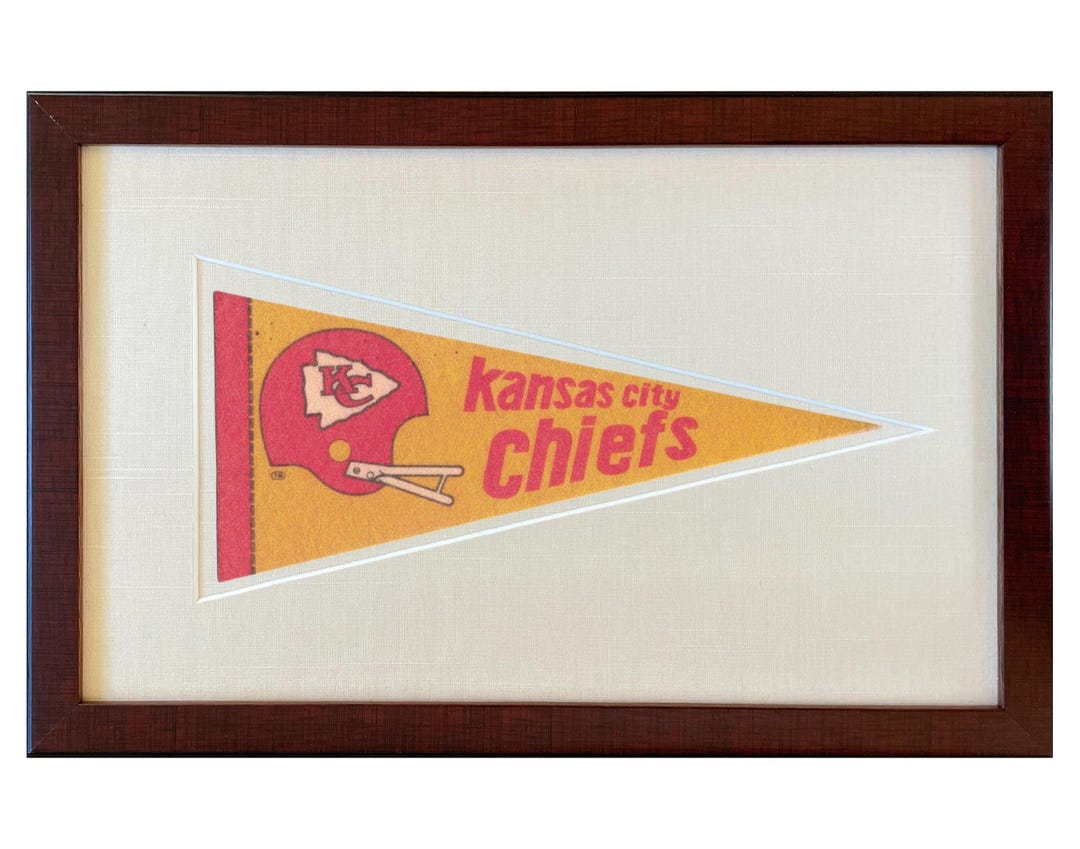 Vintage Kansas City Chiefs NFL Pennant - Etsy