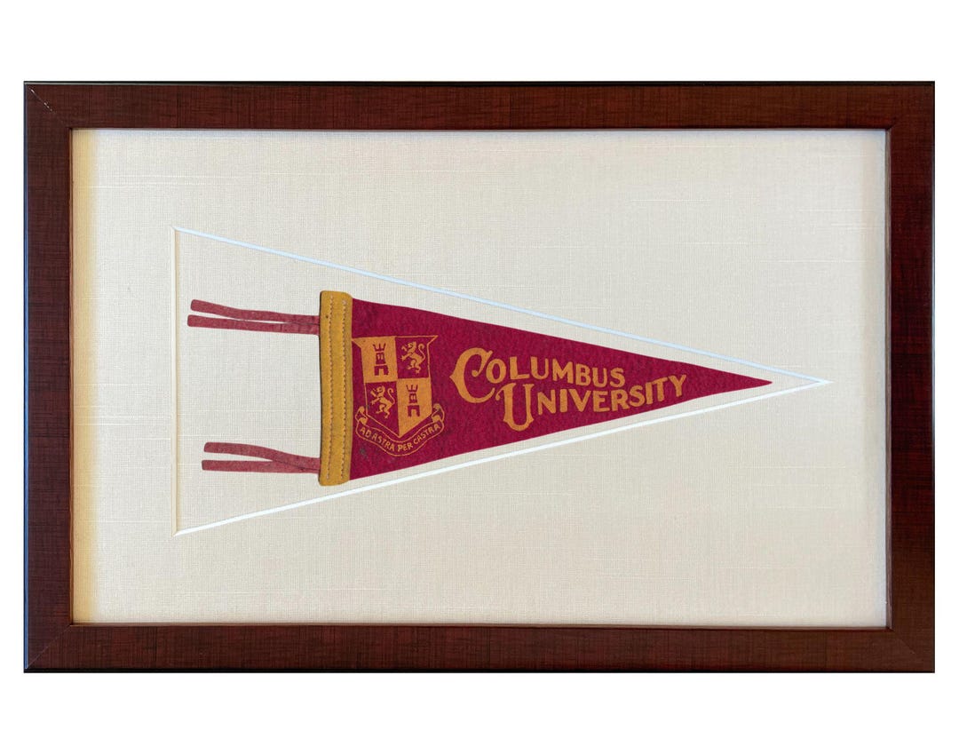Vintage Columbus University Pennant - Etsy