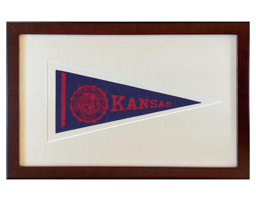 Vintage University of Kansas Pennant - Etsy
