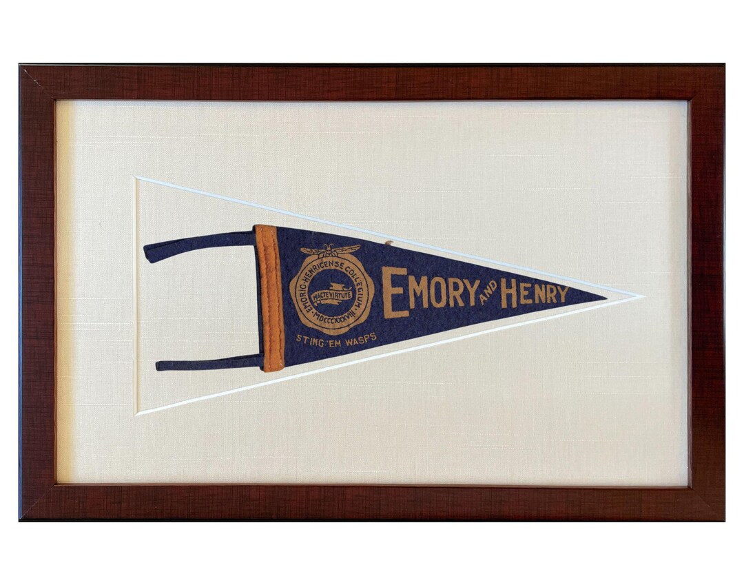 Vintage Emory and Henry College Pennant - Etsy