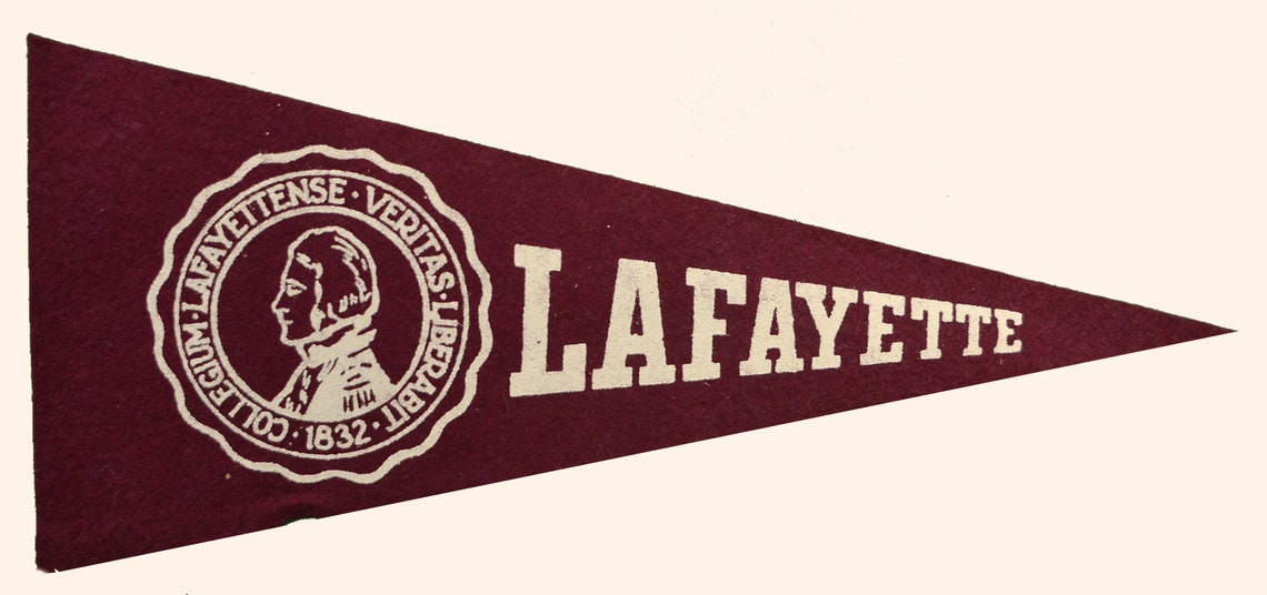 Vintage Lafayette College Pennant circa 1920s - Etsy