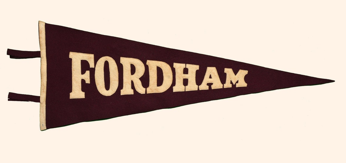 Vintage Fordham University Pennant circa 1940s - Etsy