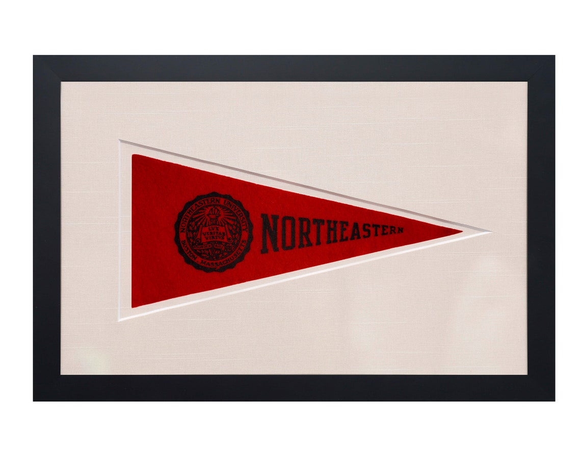 Vintage Northeastern University Pennant circa - Etsy