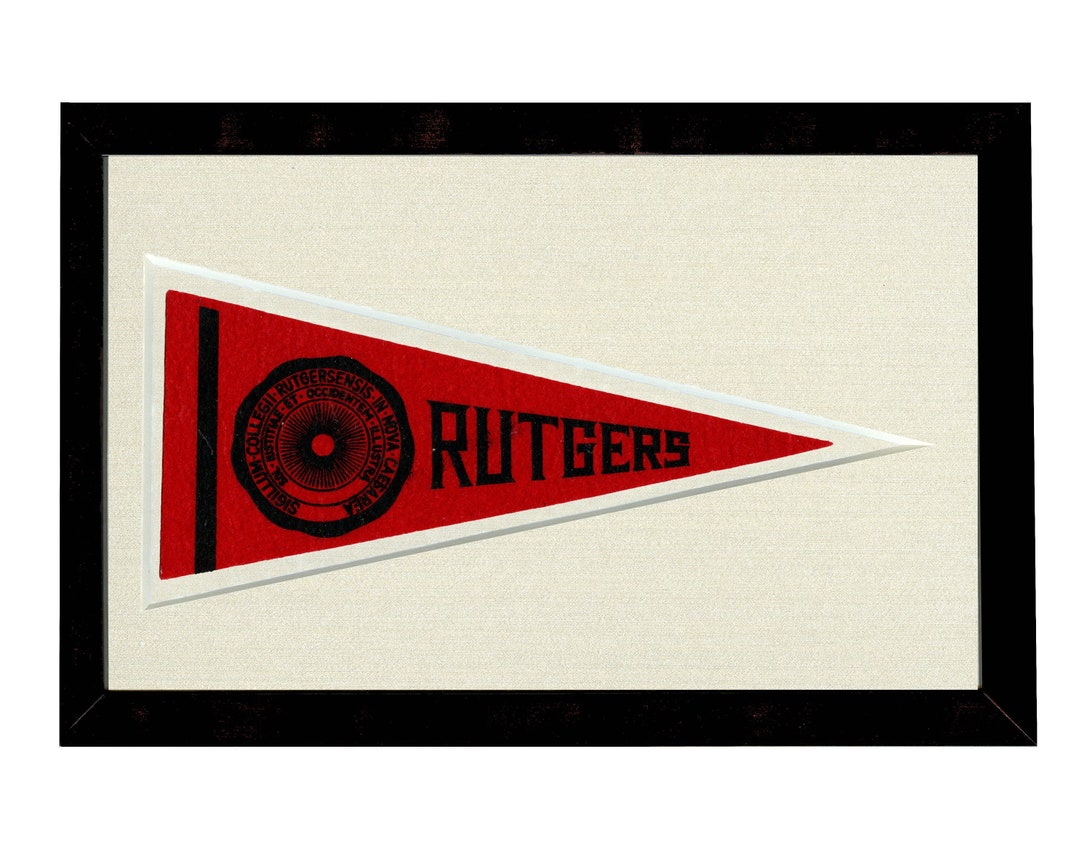 Vintage Rutgers University Pennant Circa 1950 - Etsy
