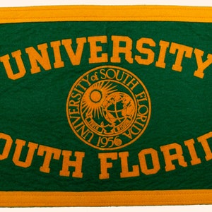Vintage University of South Florida Pennant circa - Etsy