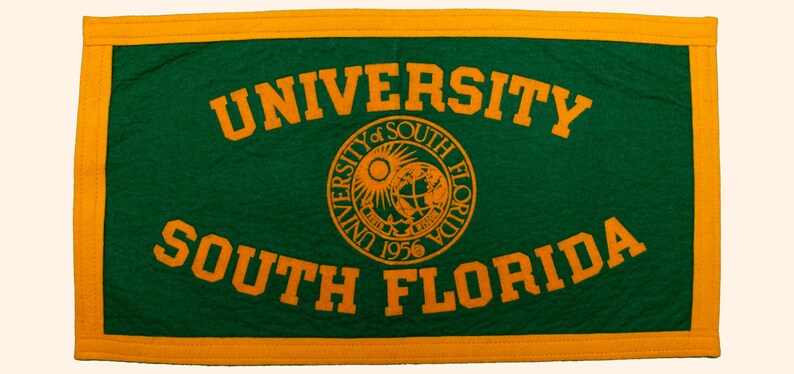 Vintage University of South Florida Pennant circa - Etsy