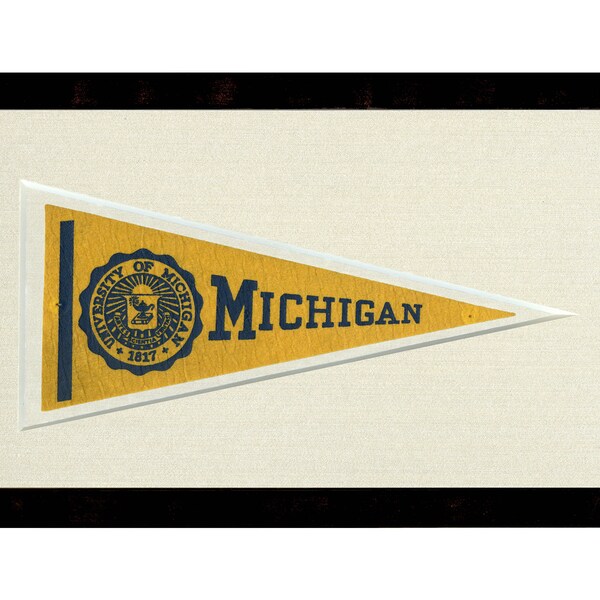 Michigan Pennant - Etsy