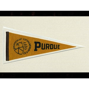 Vintage Purdue University Pennant Circa 1950 - Etsy
