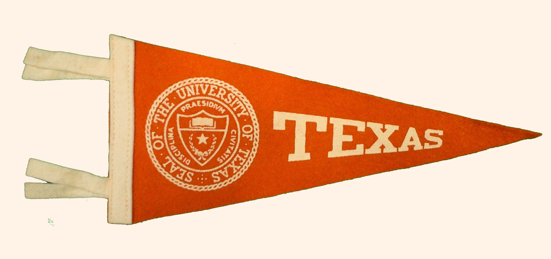 Vintage University of Texas pennant circa 1950 - Etsy 日本