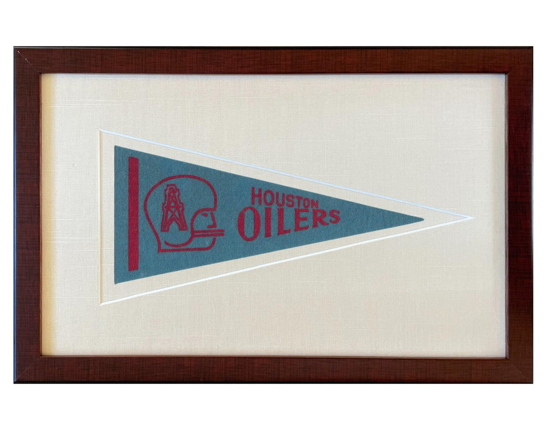 Vintage Houston Oilers tennessee Titans NFL Pennant - Etsy