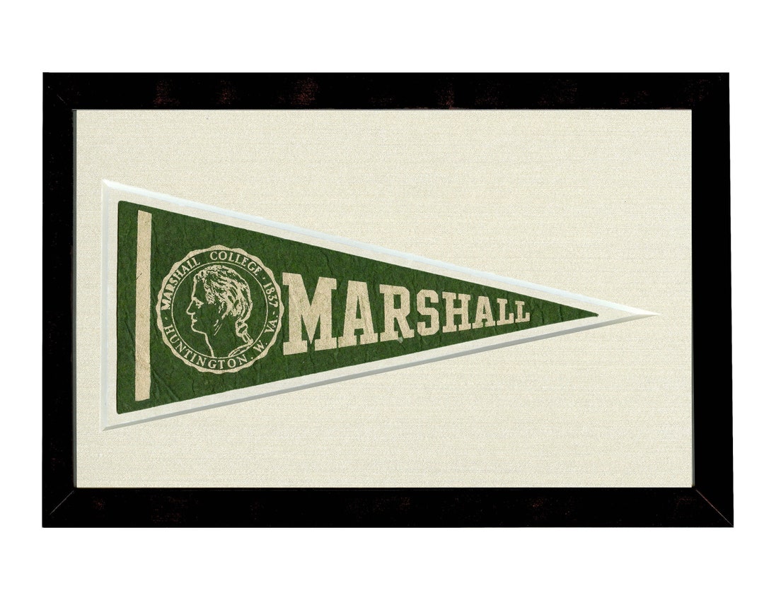 Vintage Marshall University Pennant Circa 1950 - Etsy
