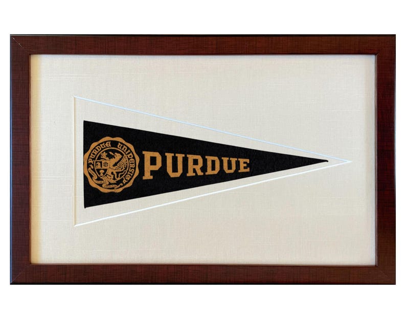 Vintage Purdue University Pennant hormel Circa 1950 - Etsy
