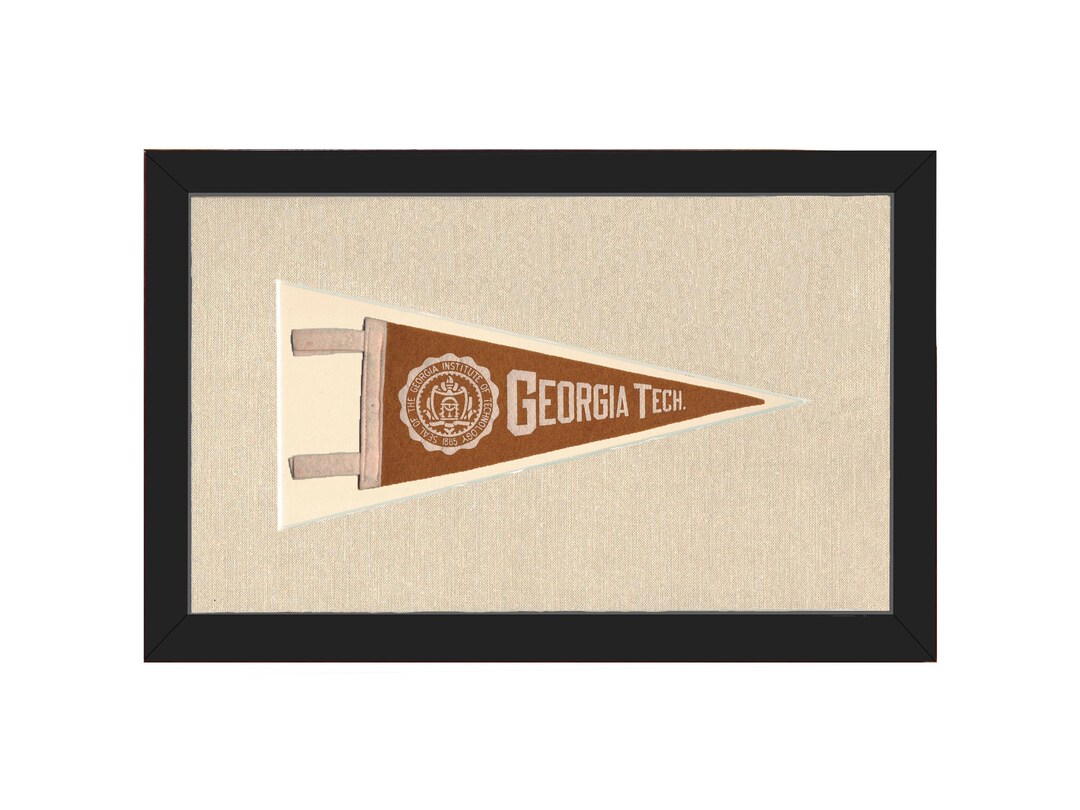 Vintage Georgia Tech Pennant - Etsy
