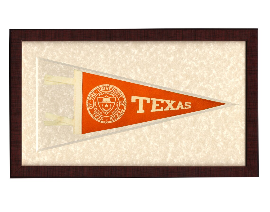 Vintage University of Texas pennant circa 1950 - Etsy 日本