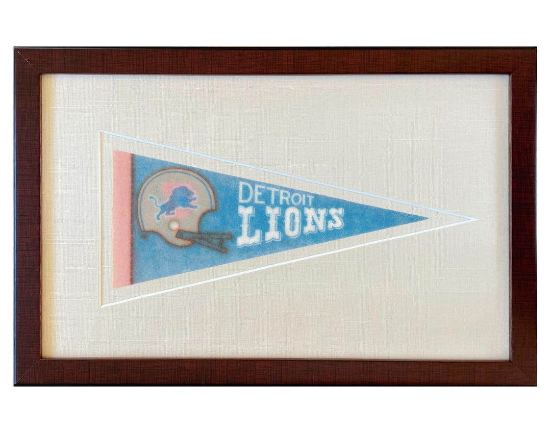 Vintage Detroit Lions NFL Pennant Circa 1970s - Etsy