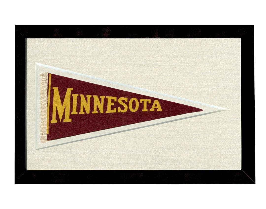 Vintage University of Minnesota Pennant Circa 1960 - Etsy