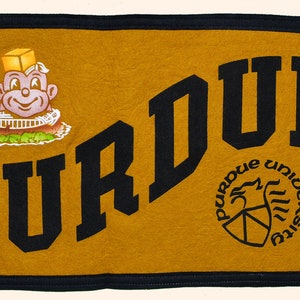 Vintage Purdue University Pennant/banner circa - Etsy