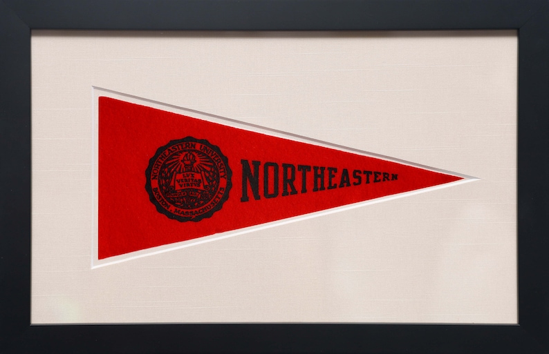 Vintage Northeastern University Pennant circa - Etsy