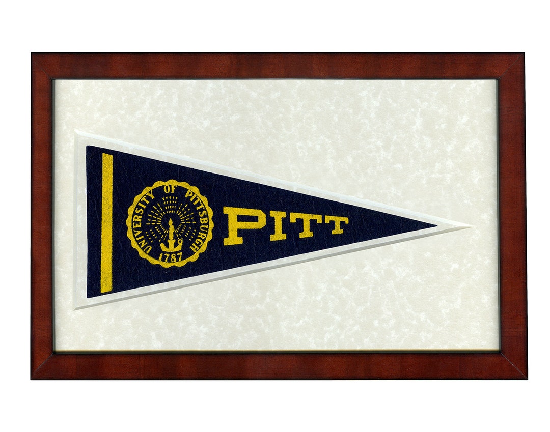 Vintage University of Pittsburgh Pennant Circa 1940s - Etsy