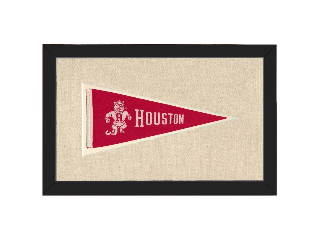 Vintage Houston Pennant - Etsy
