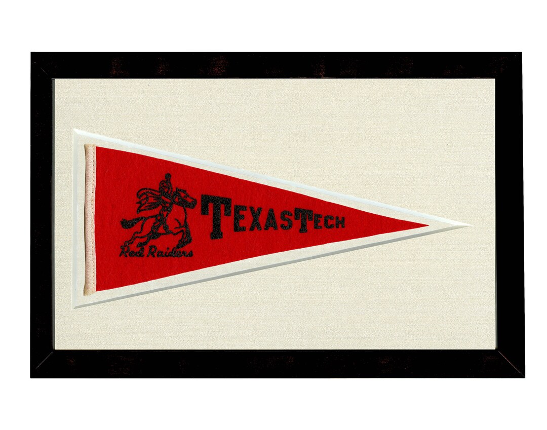 Vintage Texas Tech University Pennant Circa 1960 - Etsy
