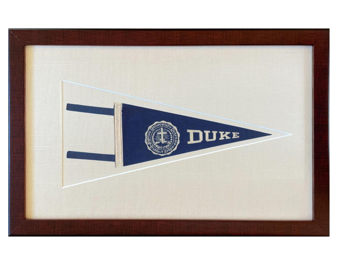 Vintage Duke University Pennant - Etsy