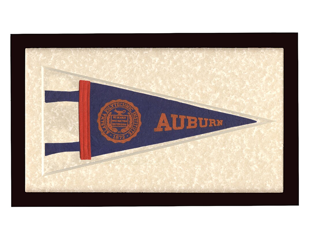 Vintage Auburn University Pennant Circa 1950s - Etsy