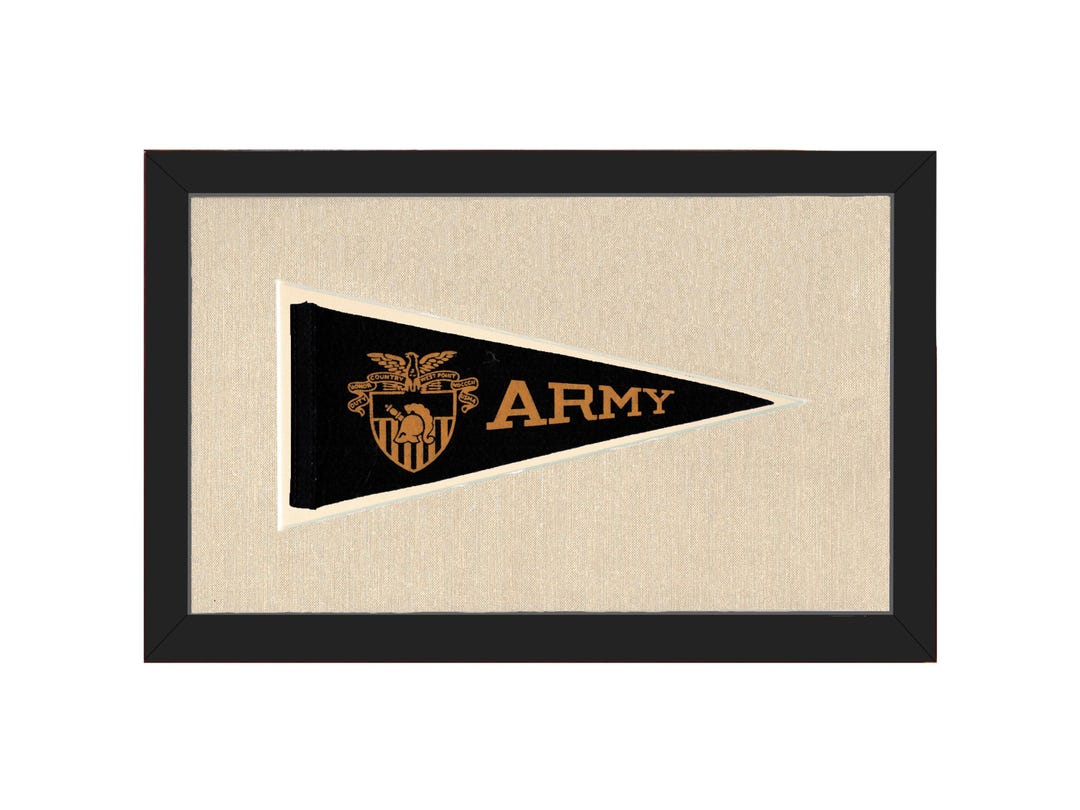 Vintage Army Pennant - Etsy