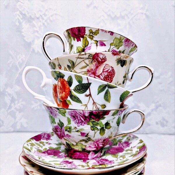 Mismatched Tea Set - Etsy