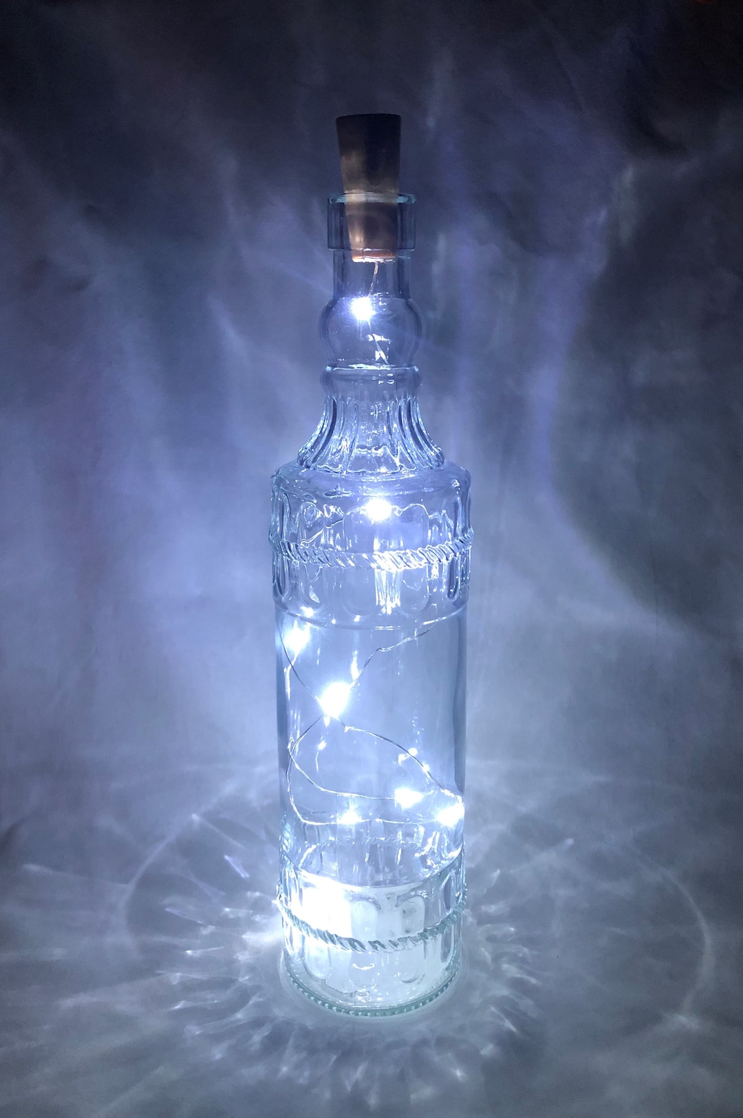 Fairy Light Glass Bottles Clear Vintage-style Glass Cool White LED ...