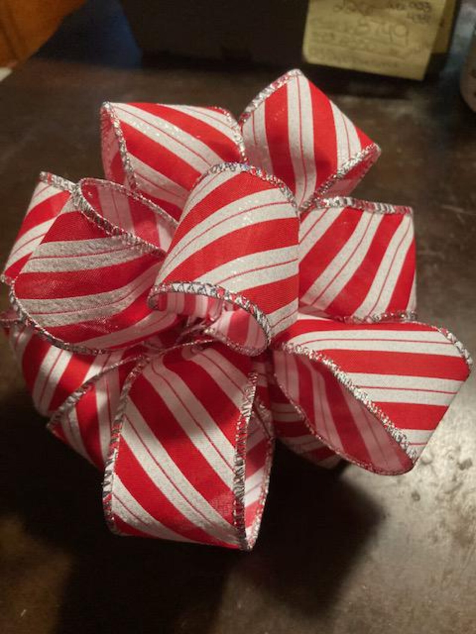 Gift Bow, Wreath Bow, Wired Ribbon, Present, Bow, Ribbon, Candy Cane ...