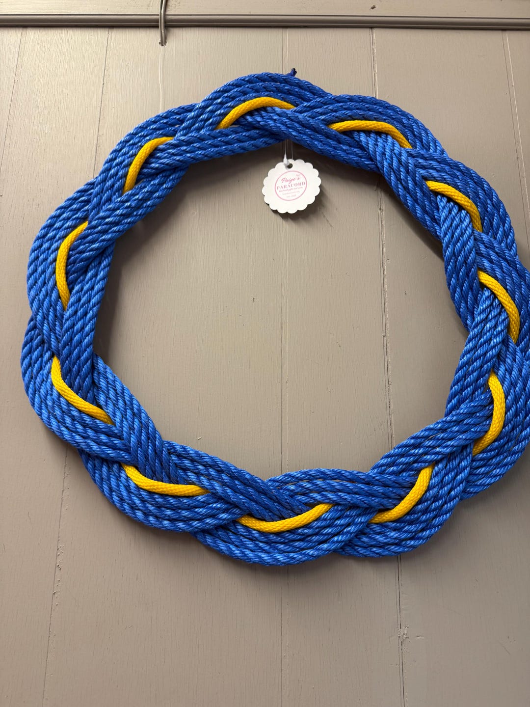 18” Royal Blue With Yellow Wreath - Etsy