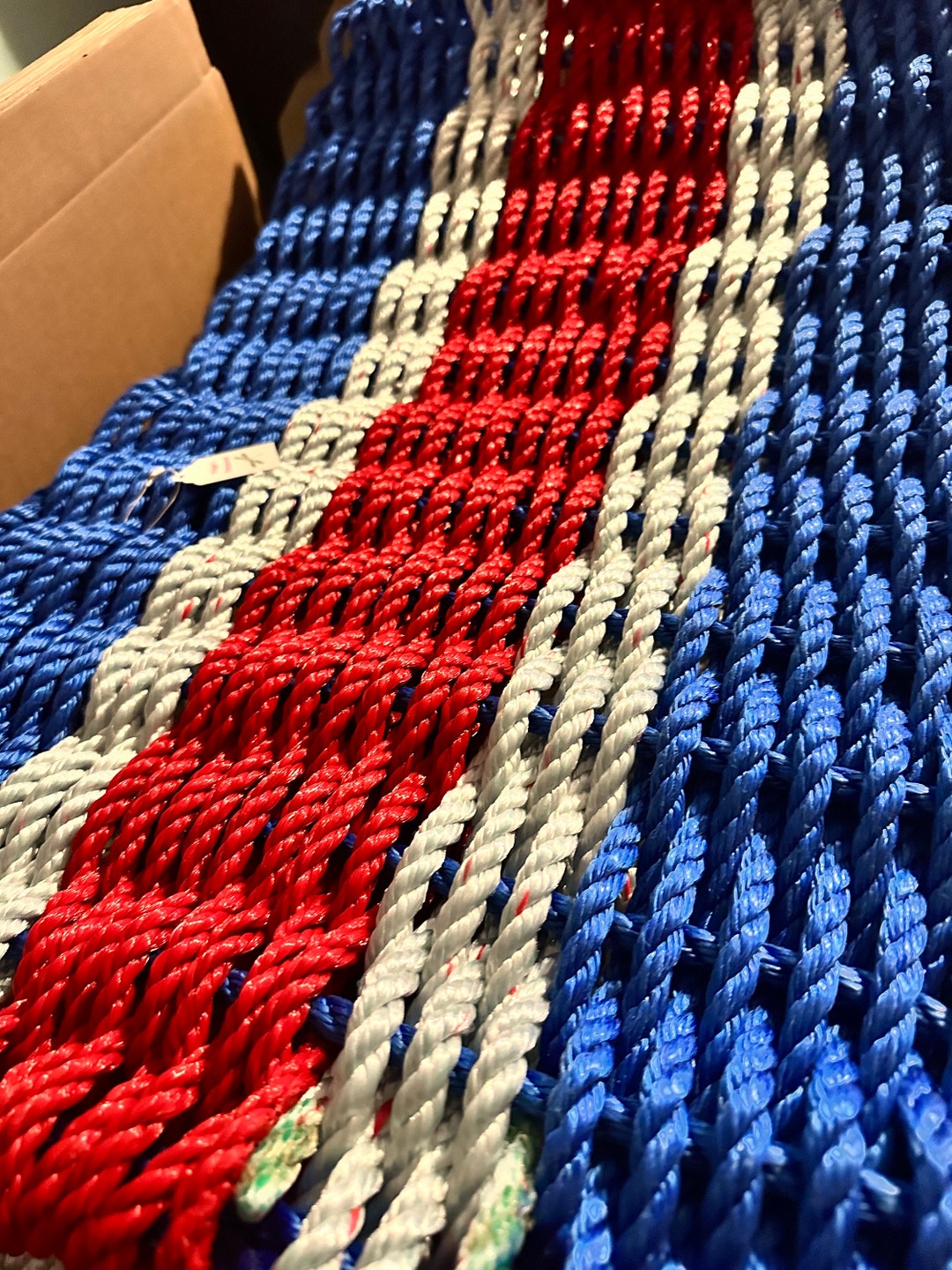 Royal Blue White and Red Door Mats 29x19 - Etsy