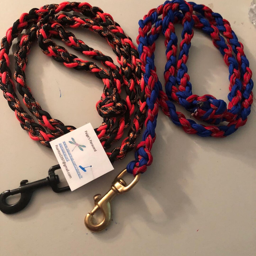 Paracord Double Braid Leashes Made by a Disability Crafter - Etsy