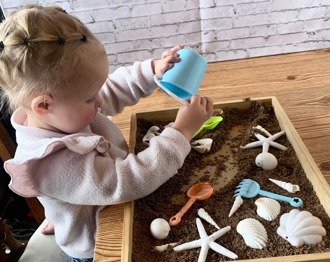 Montessori Beach Day Sensory Bin Play Kit Sensory Materials Educational ...