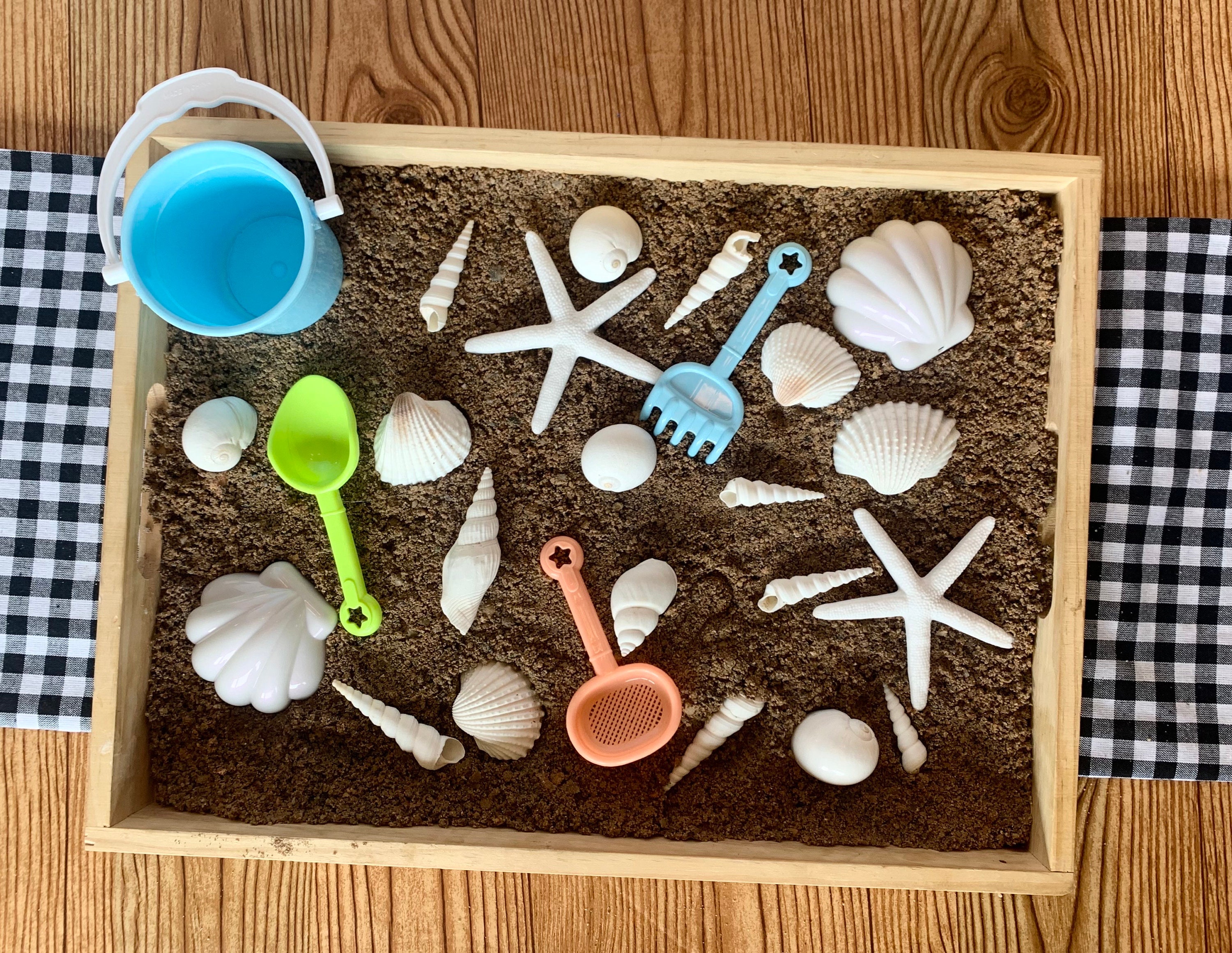 Montessori Beach Day Sensory Bin Play Kit Sensory Materials Educational ...