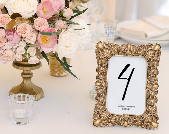 Table Menus & Numbers - Connie & Joan ~ DIY