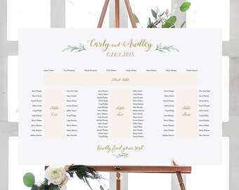 Wedding Table Seating Chart E Shape - Etsy