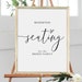 Reserved Seating Sign With Message, Reserved for Sign, DIY Printable ...
