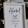Reception Program, Printable DIY Wedding Reception Card in 10 Sizes ...