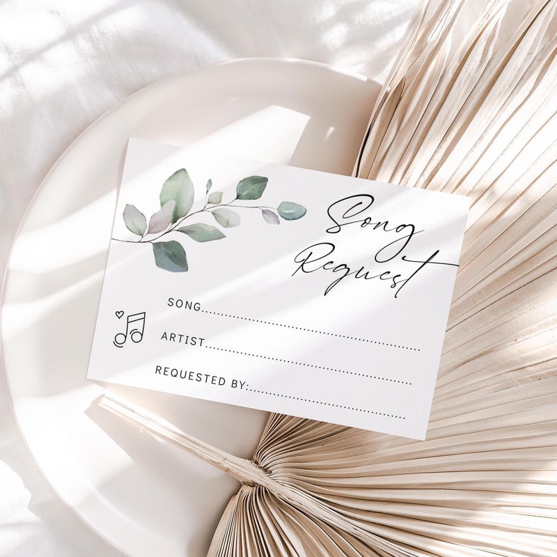 Song Request Cards - Etsy