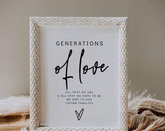 Generations of Love Printable - Etsy