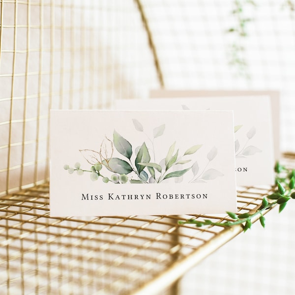 Double Sided Folded Place Cards - Etsy
