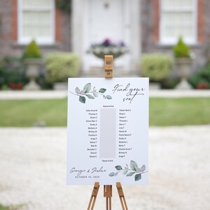 One Table Seating Plan, Banquet Table Seating, Printable Seating Plan ...