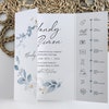 Reception Program, Printable DIY Wedding Reception Card in 10 Sizes ...