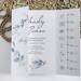 Reception Program, Printable DIY Wedding Reception Card in 10 Sizes ...