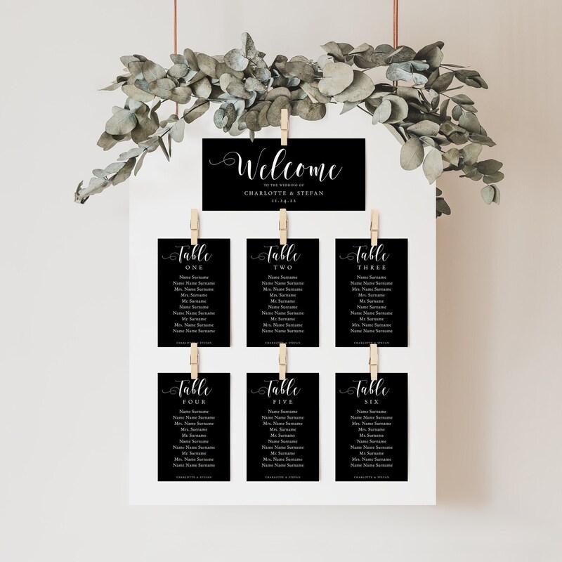 Free Printable Table Plan - Etsy